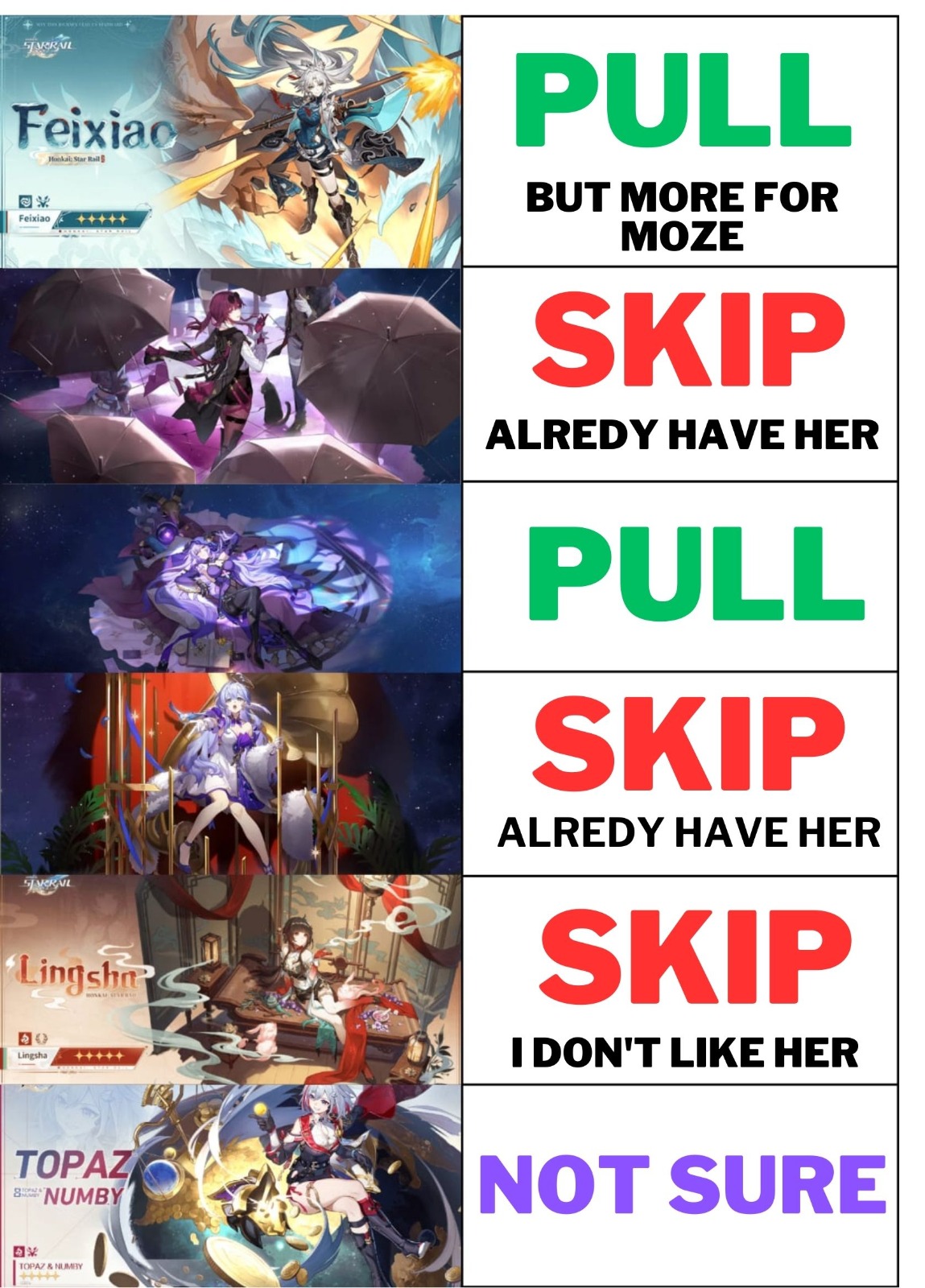 Banner pull plan 2.5 Honkai: Star Rail | HoYoLAB