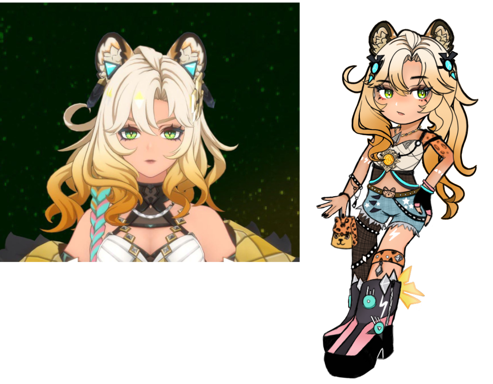 My Xilonen sketch is done Yippeee, now time to render it… Genshin ...