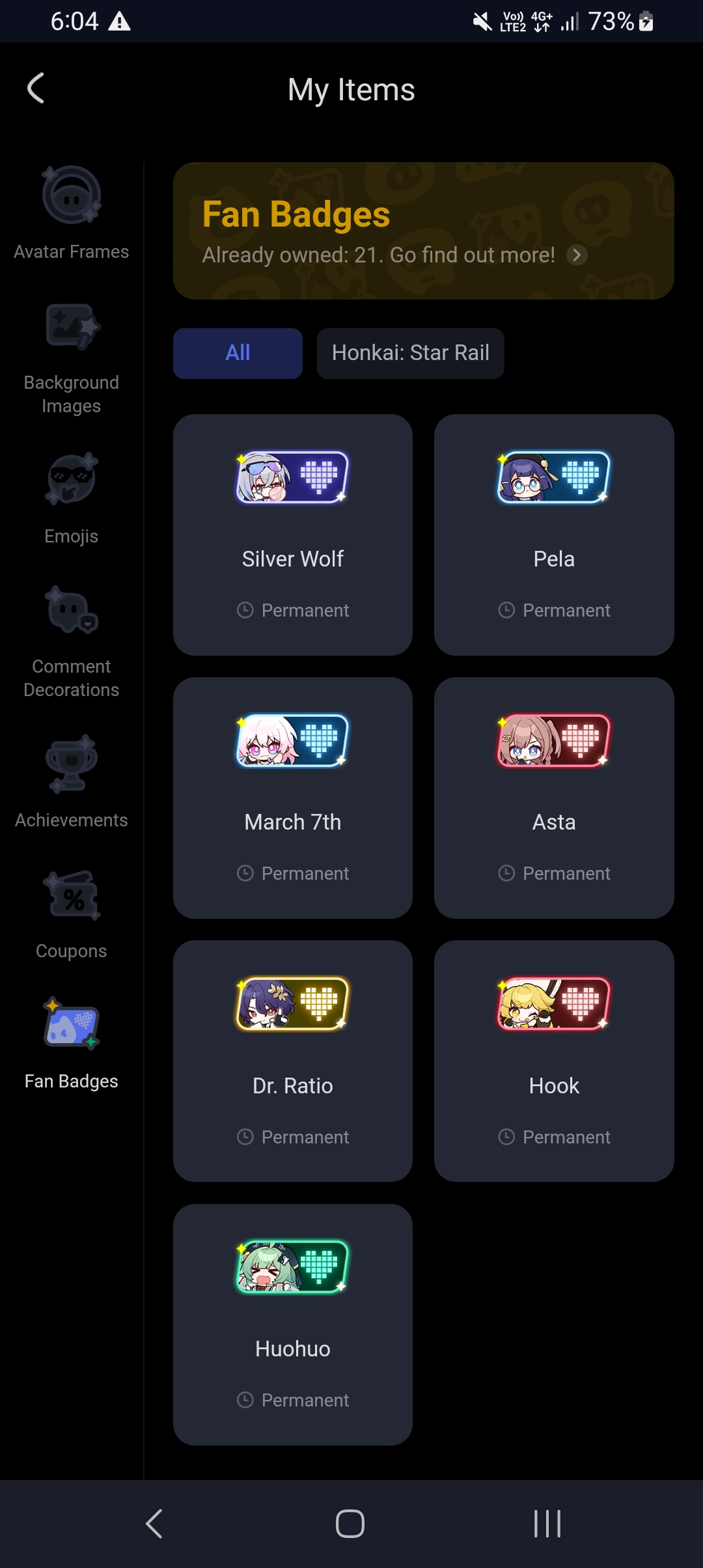 My badge collecting completed Honkai: Star Rail | HoYoLAB