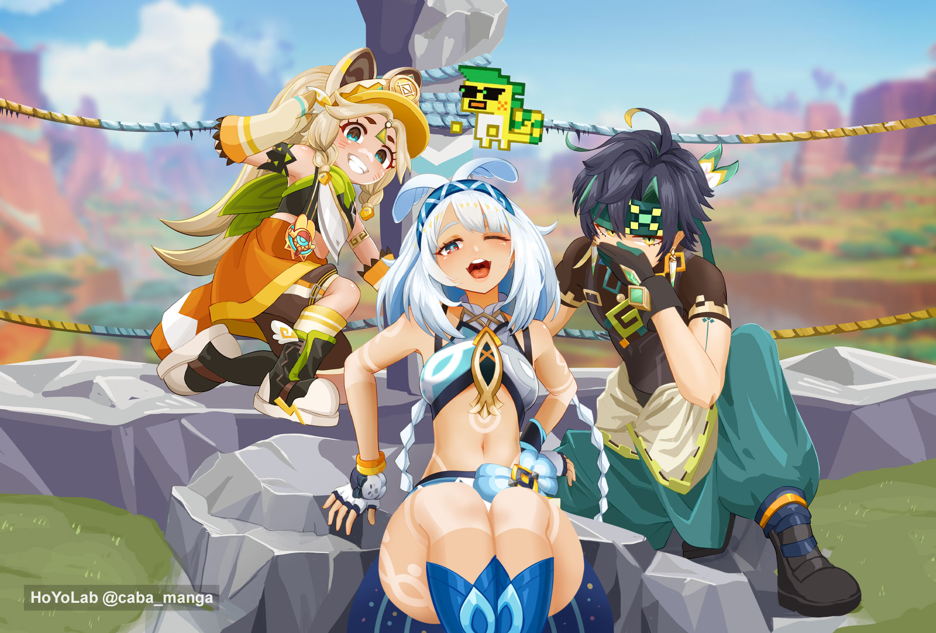 Kachina, Mualani, Kinich Fan Art Genshin Impact | HoYoLAB