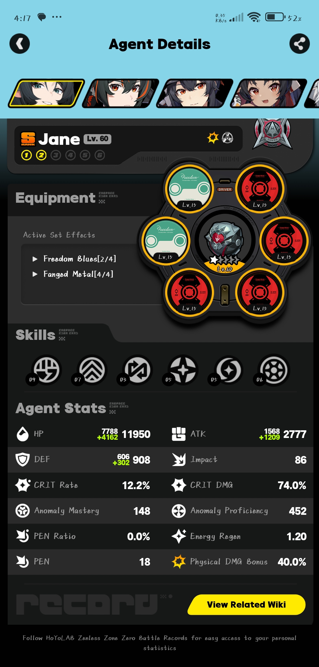 my build for jane Zenless Zone Zero | HoYoLAB