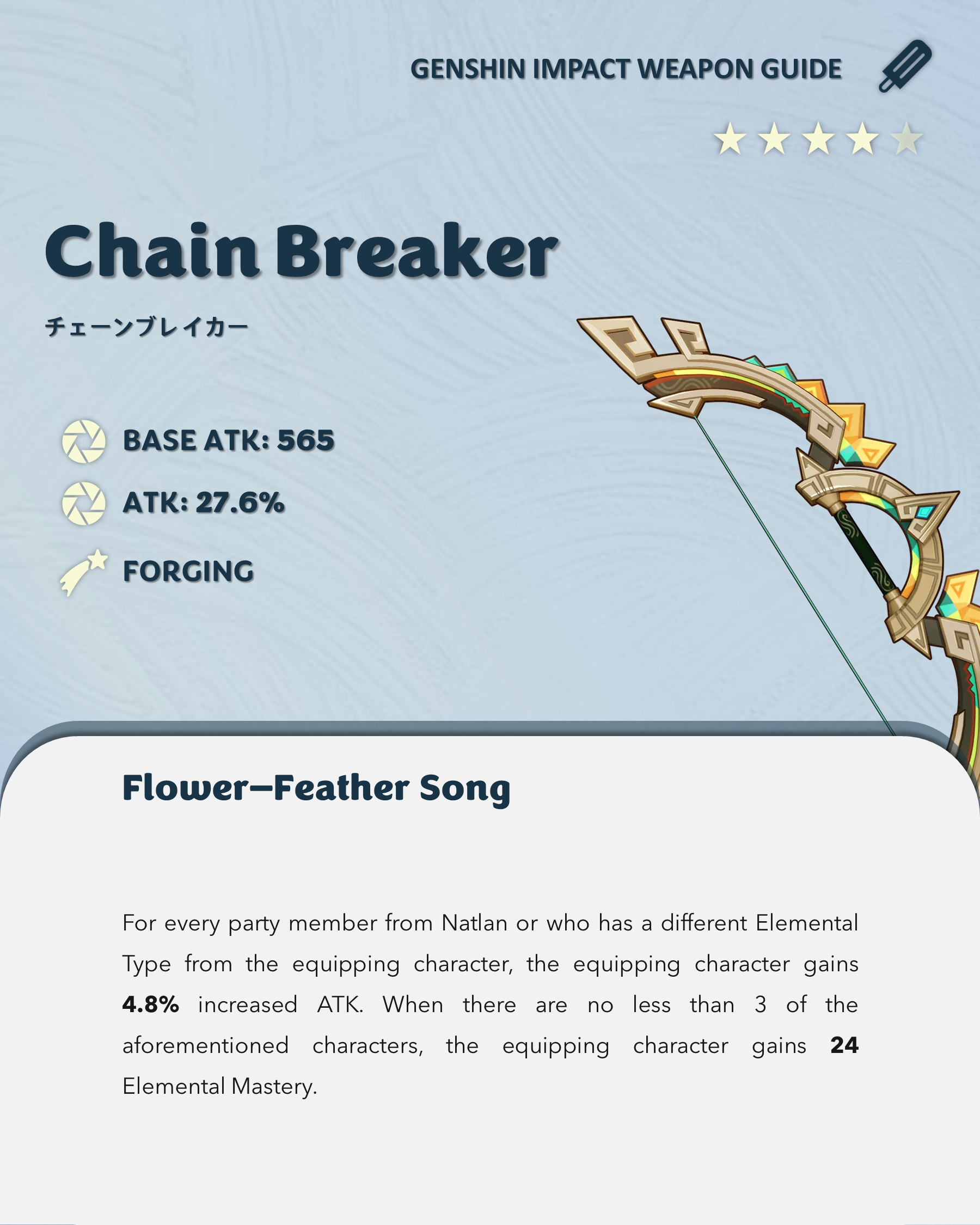 Chain Breaker | Genshin Impact Weapon Guide Genshin Impact | HoYoLAB