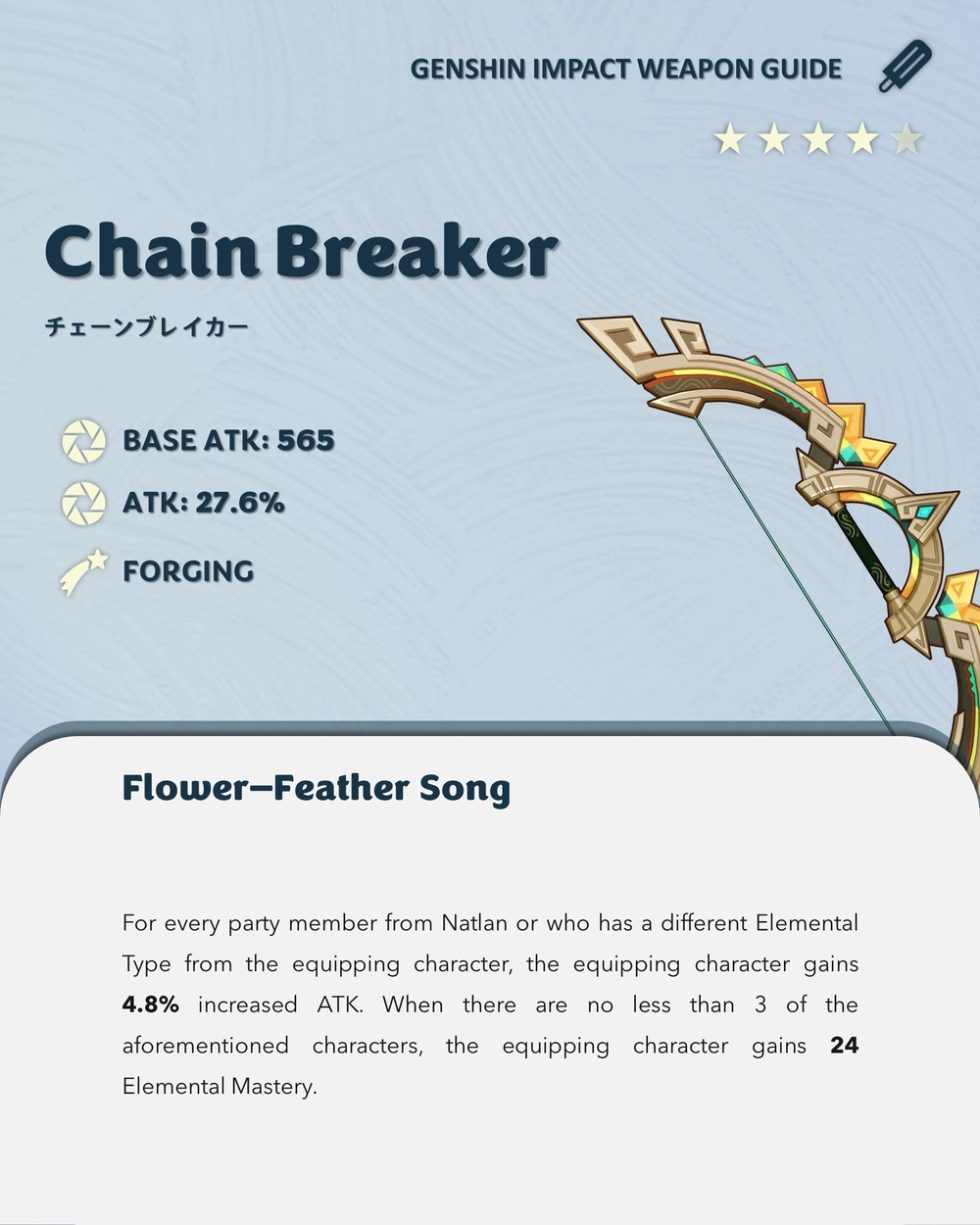 Chain Breaker | Genshin Impact Weapon Guide Genshin Impact | HoYoLAB