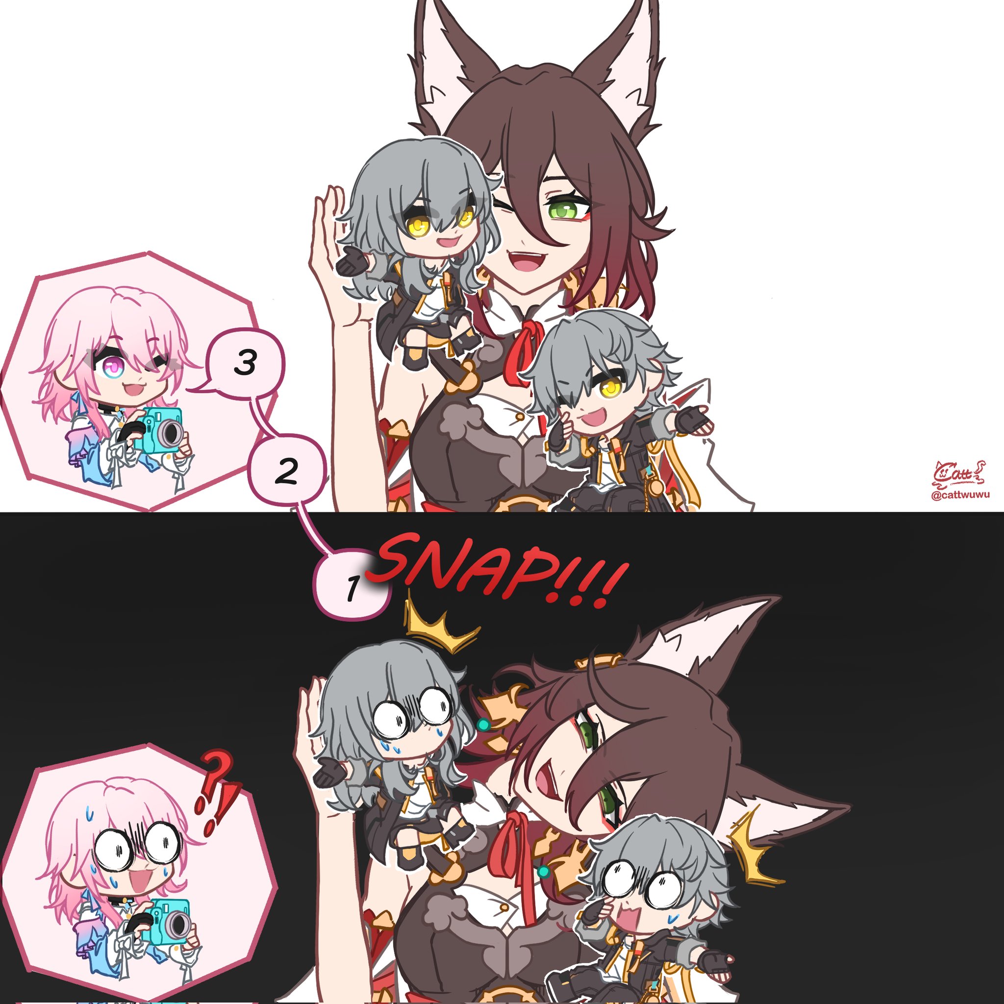taking a picture with foxians Honkai: Star Rail | HoYoLAB