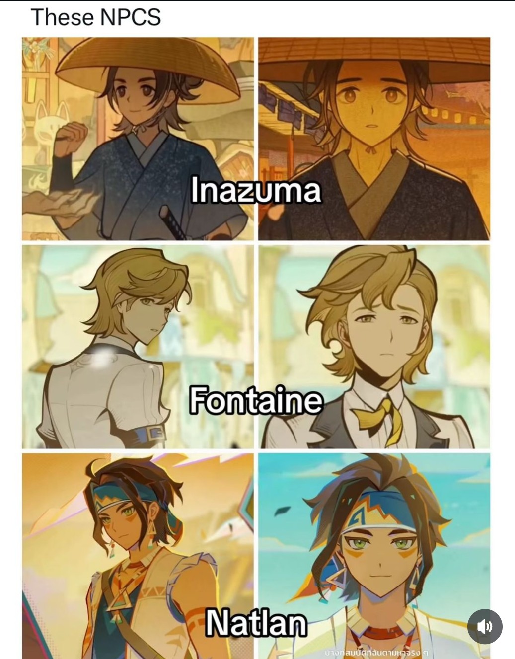 Maybe NPCs from natlan are hidden 3 star characters 😂😂 who want them to ...