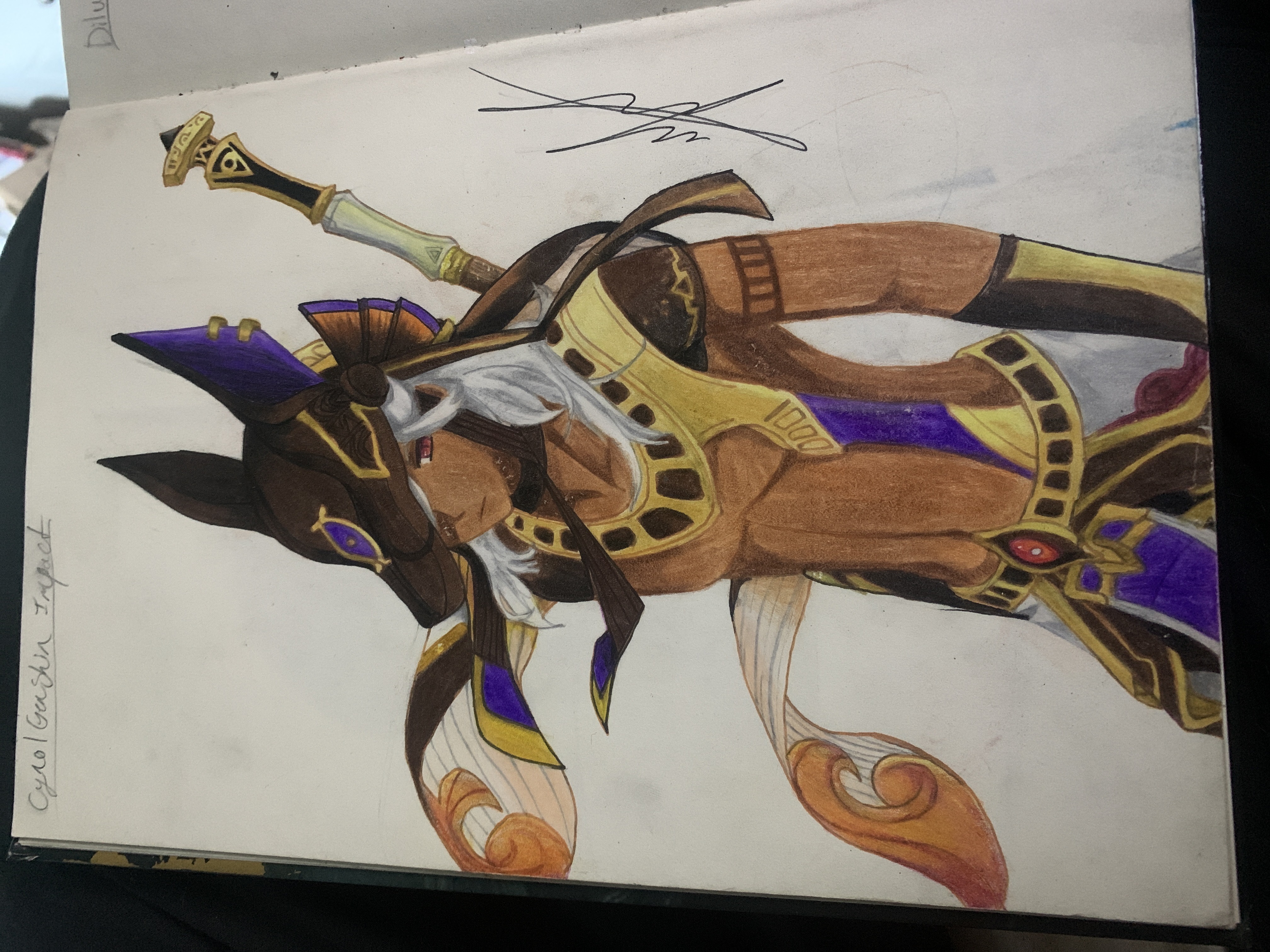 I Drew Cyno Genshin Impact | HoYoLAB