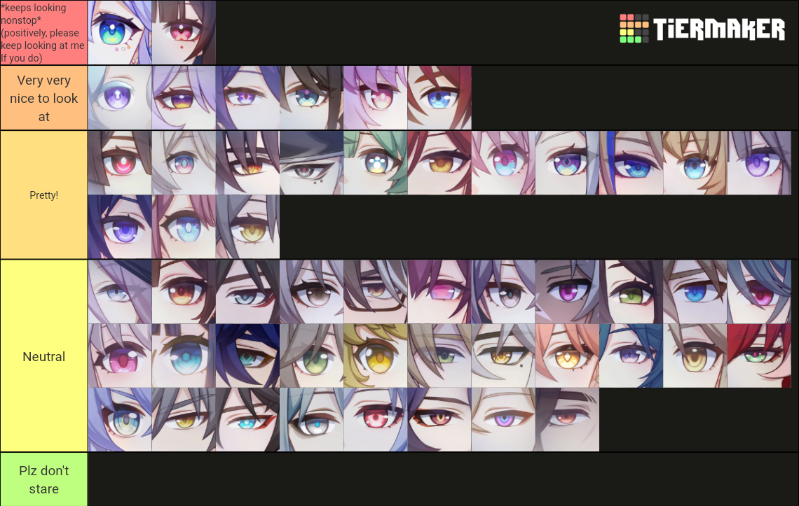 Ranking hsr character's eyes Honkai: Star Rail | HoYoLAB