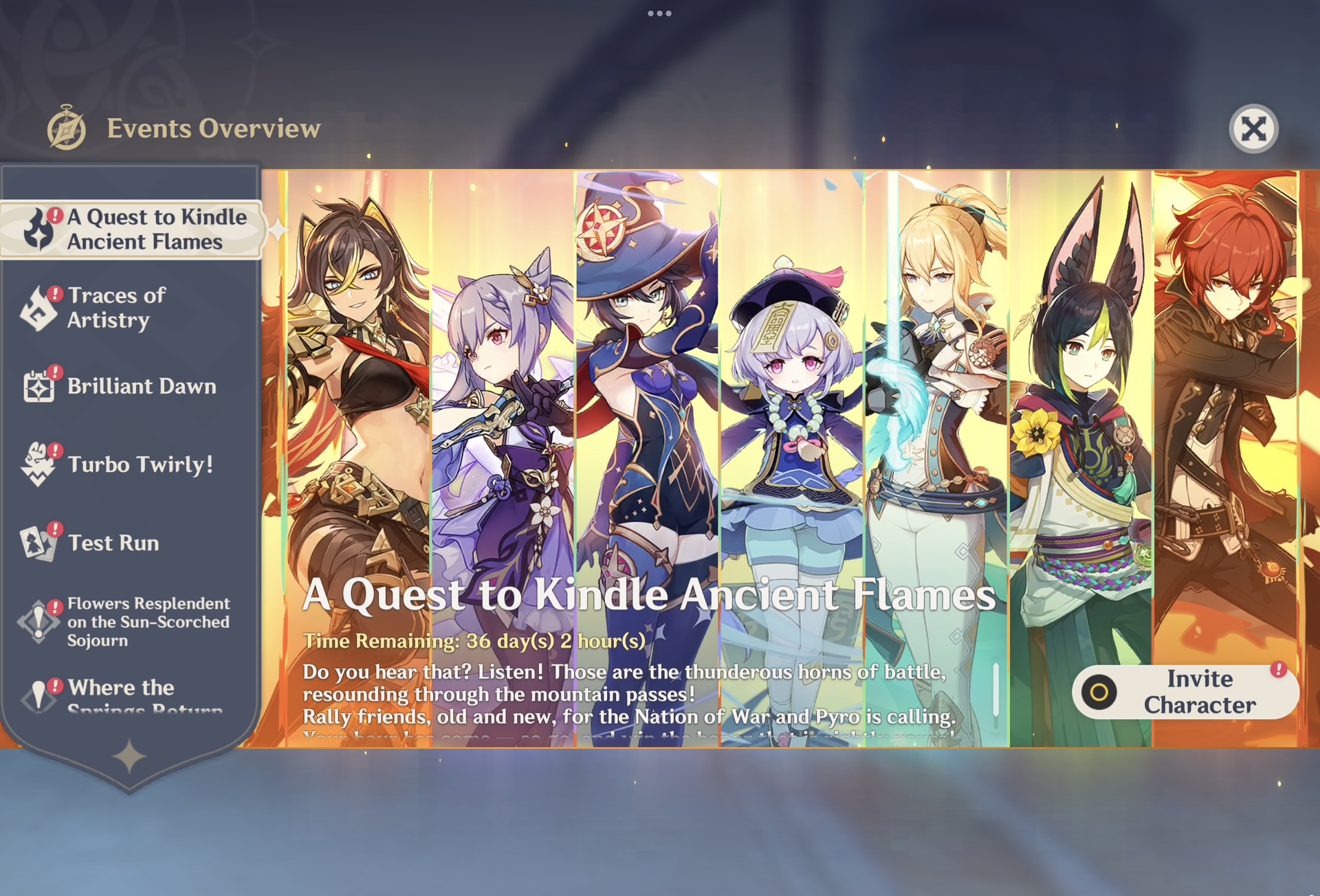 Invite character Genshin Impact | HoYoLAB