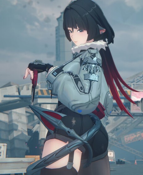 Love the way how jane wrap her tail around her thigh ️ Zenless Zone ...