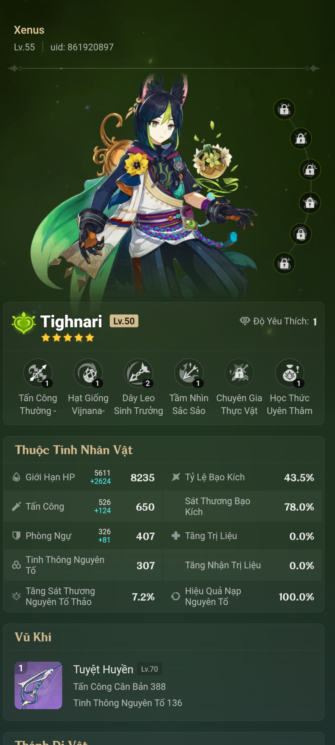 Build Tighnari Genshin Impact | HoYoLAB