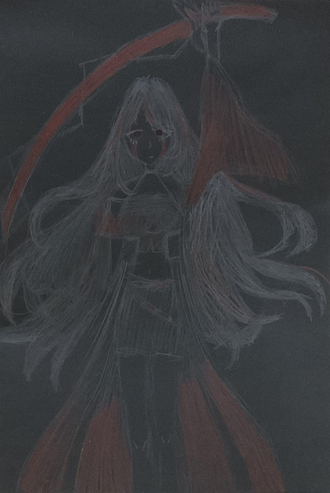 Acheron in her white/red form Genshin Impact | HoYoLAB