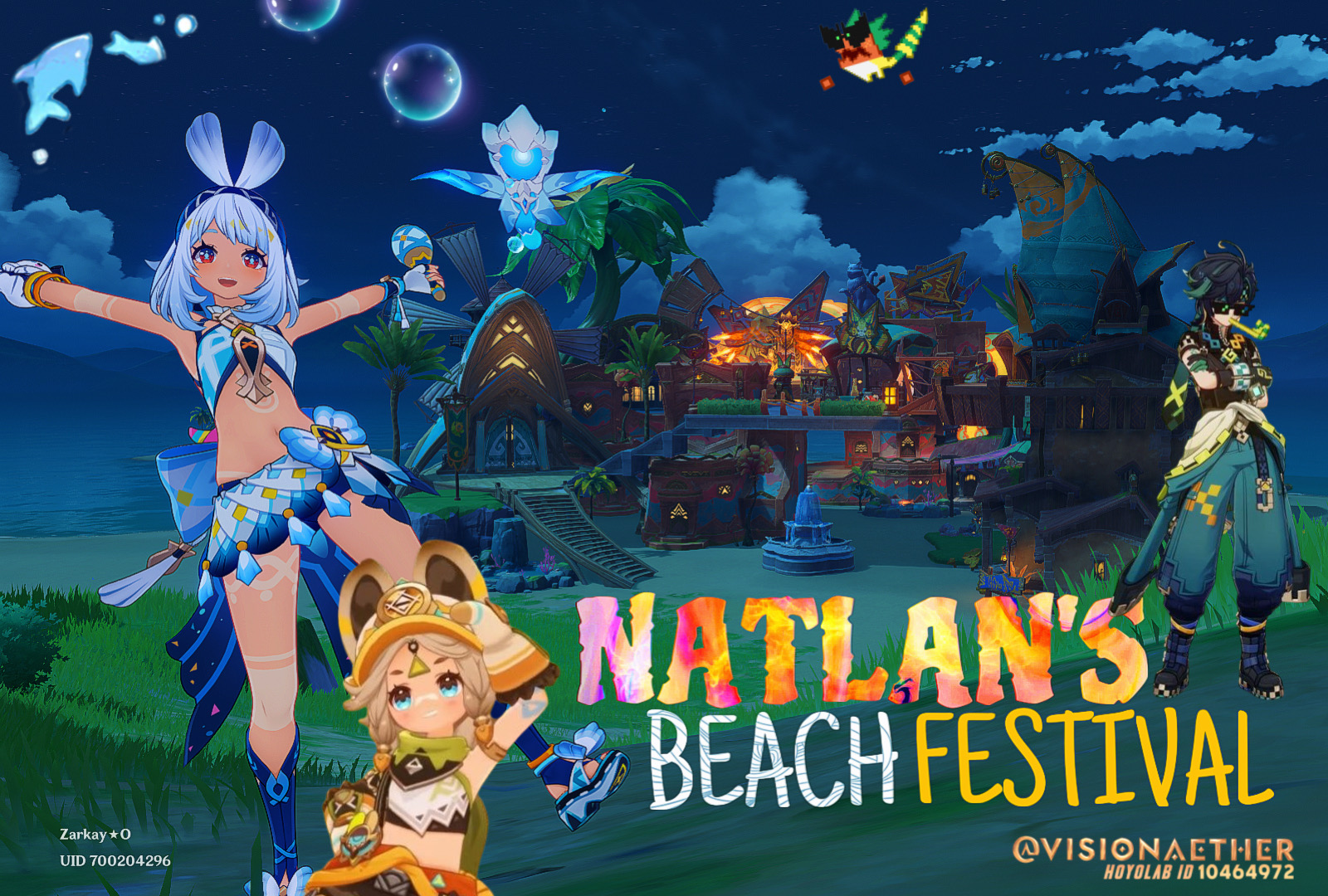 i made NATLAN’s BEACH FESTIVAL Teapot🏄🏄‍♀️🏄‍♂️☀️💧🏝️ Genshin Impact ...