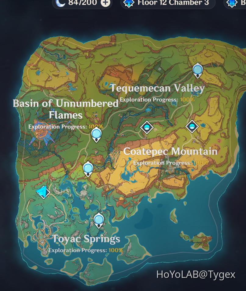 100% map Genshin Impact | HoYoLAB