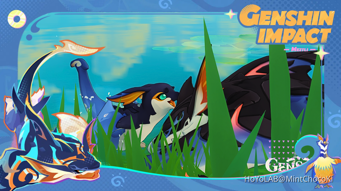 Sharing this cute photos I took (with a Koholasaurus Whelp) Genshin ...