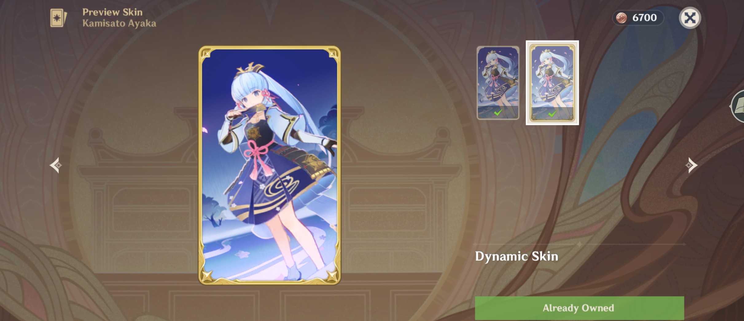 Got ayaka's card today and bought her skin too :D Genshin Impact | HoYoLAB