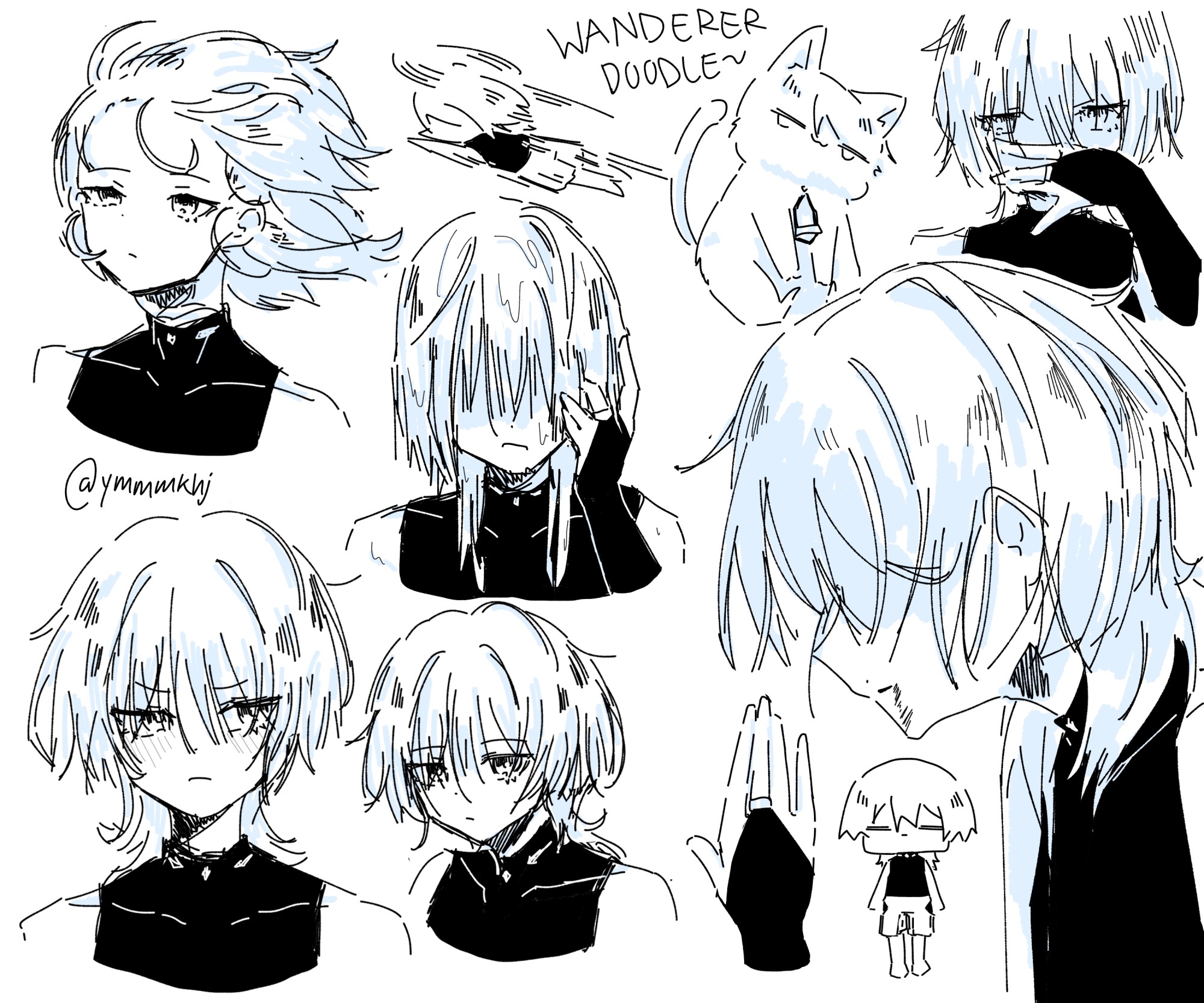 Wanderer doodle Genshin Impact | HoYoLAB