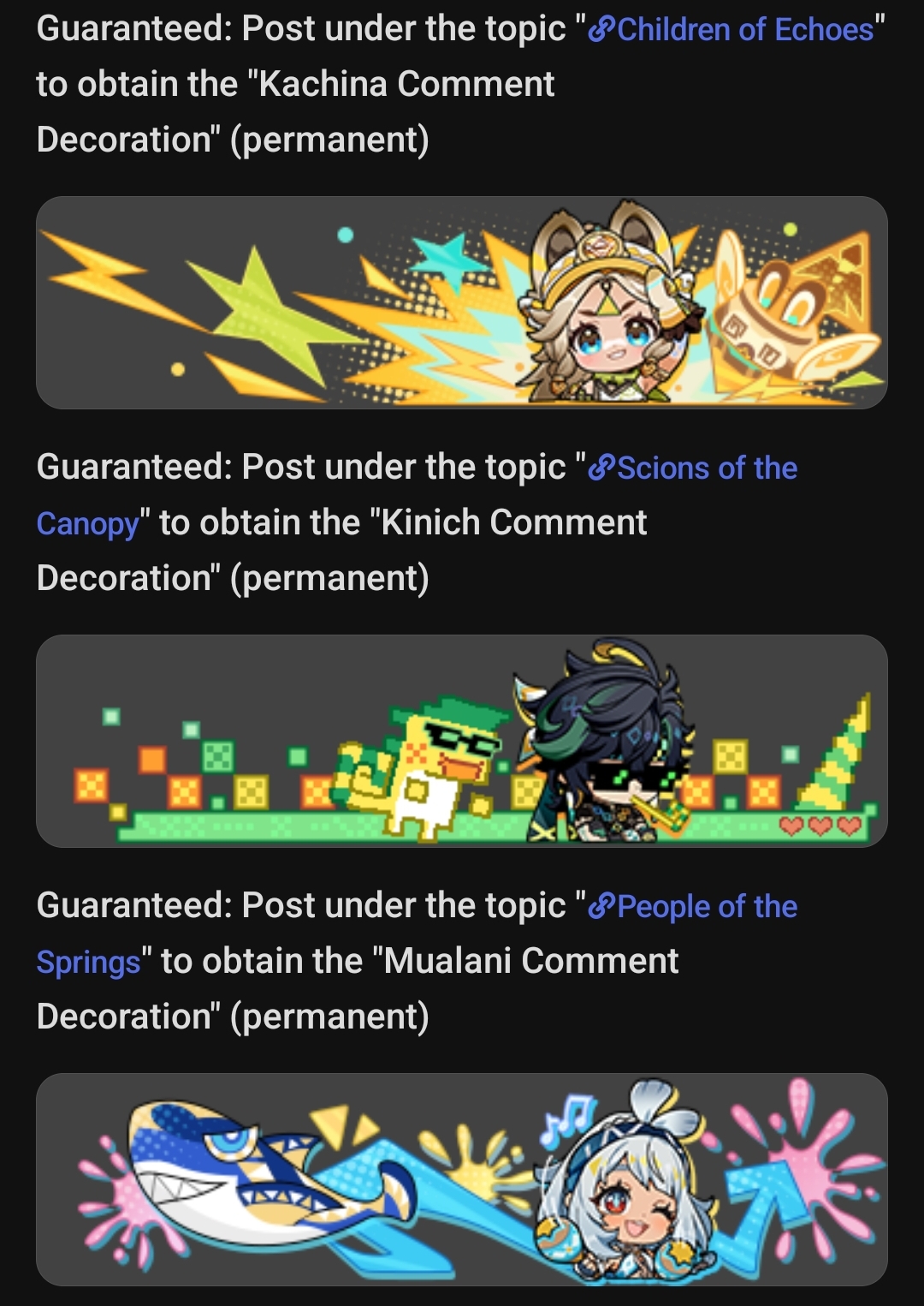 For Comment Decorations Genshin Impact | HoYoLAB