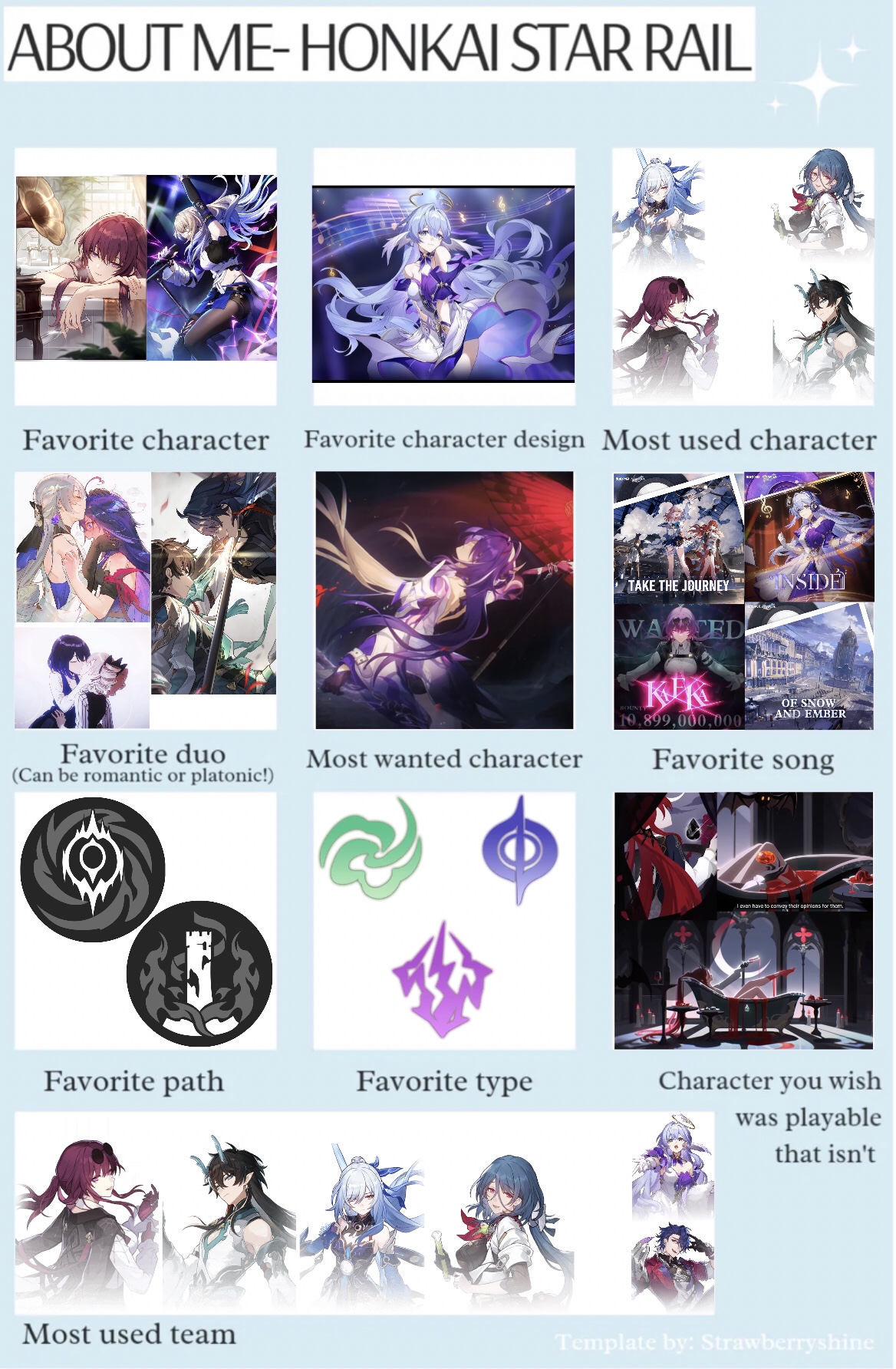 About Me Honkai Star Rail Template Honkai: Star Rail | HoYoLAB