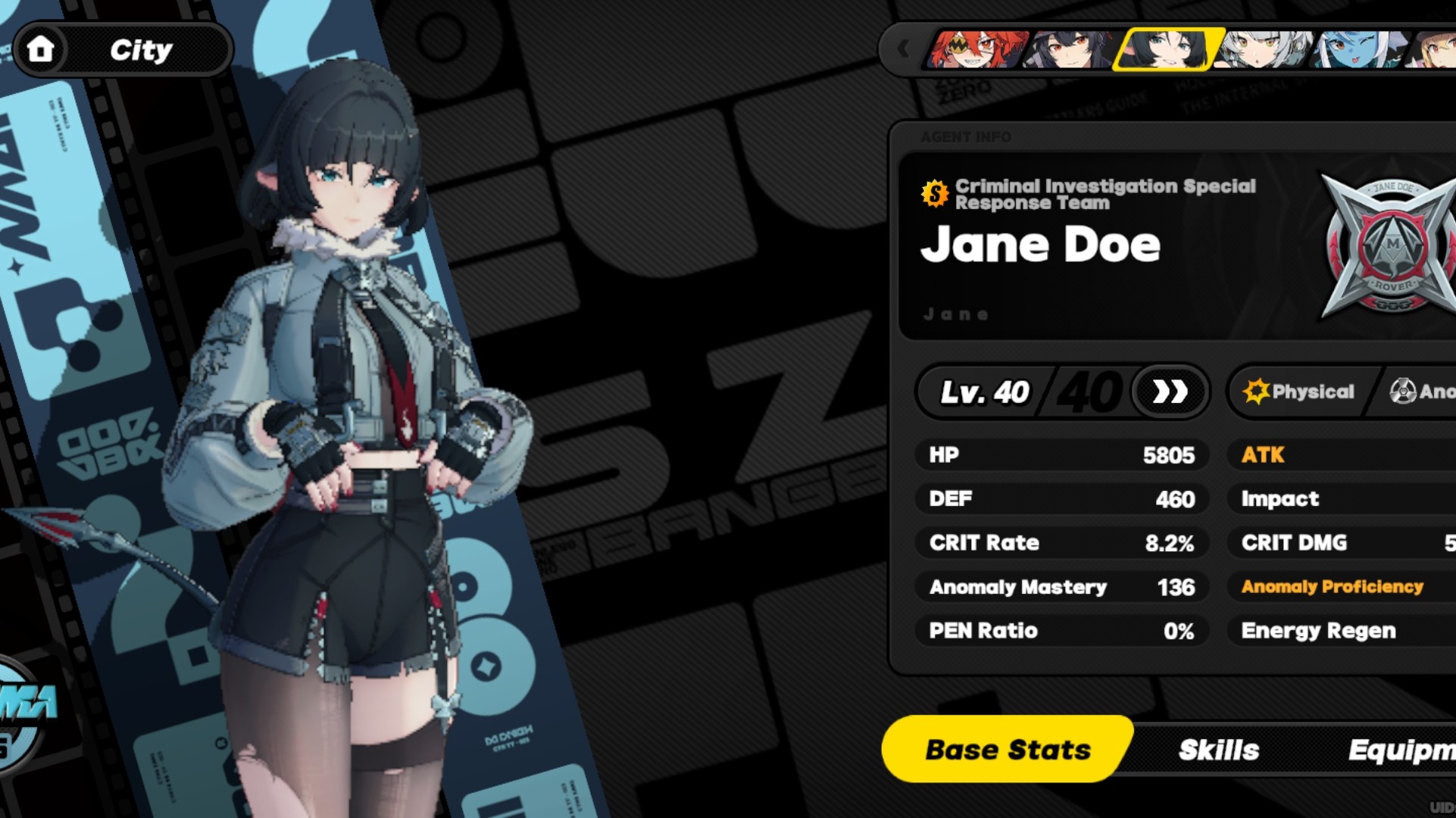 Rate my semi done Jane Doe stats Zenless Zone Zero | HoYoLAB