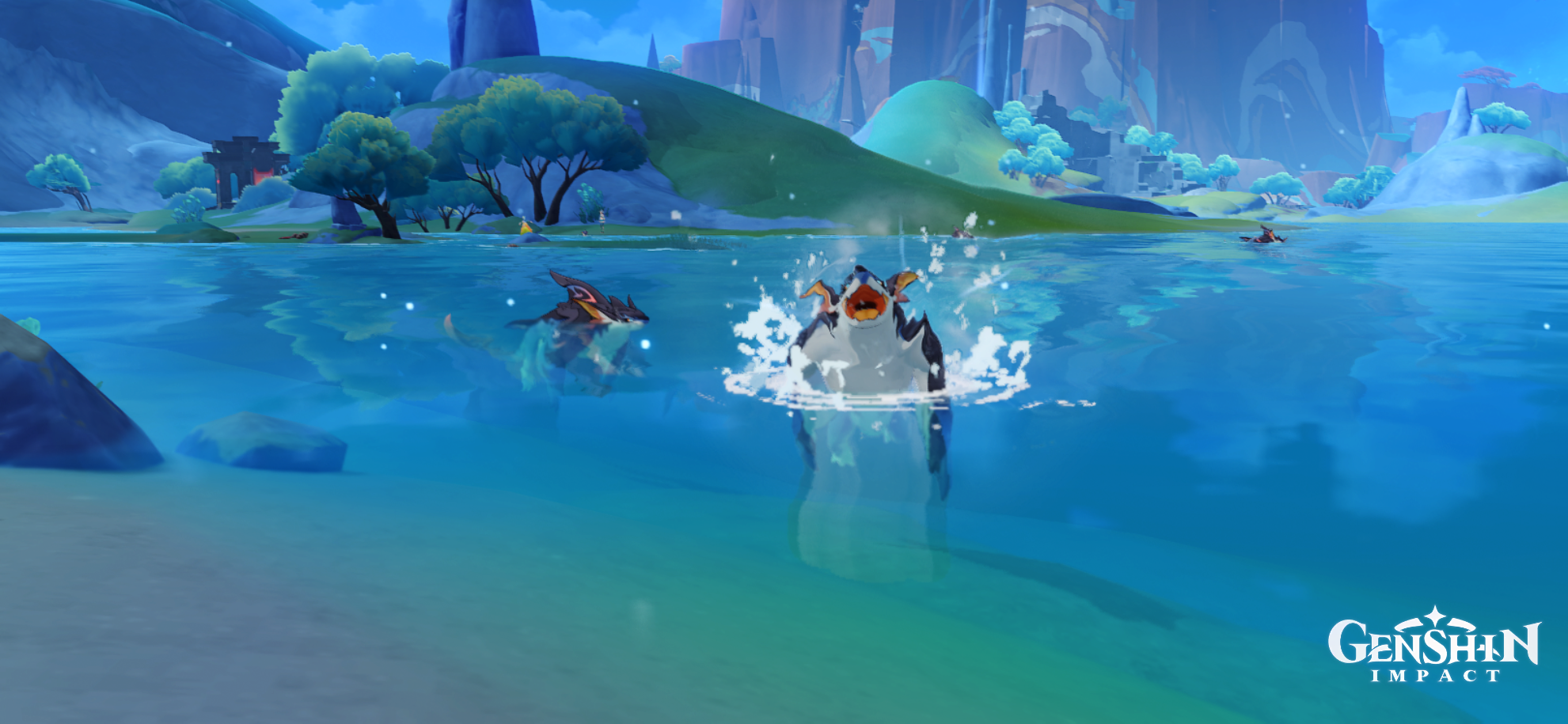 just keep swimming Genshin Impact | HoYoLAB