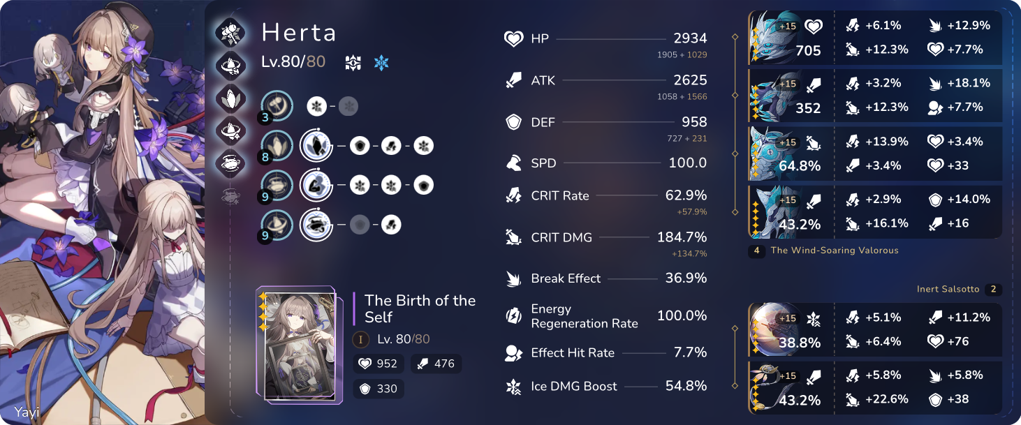 Improved my Herta build Honkai: Star Rail | HoYoLAB