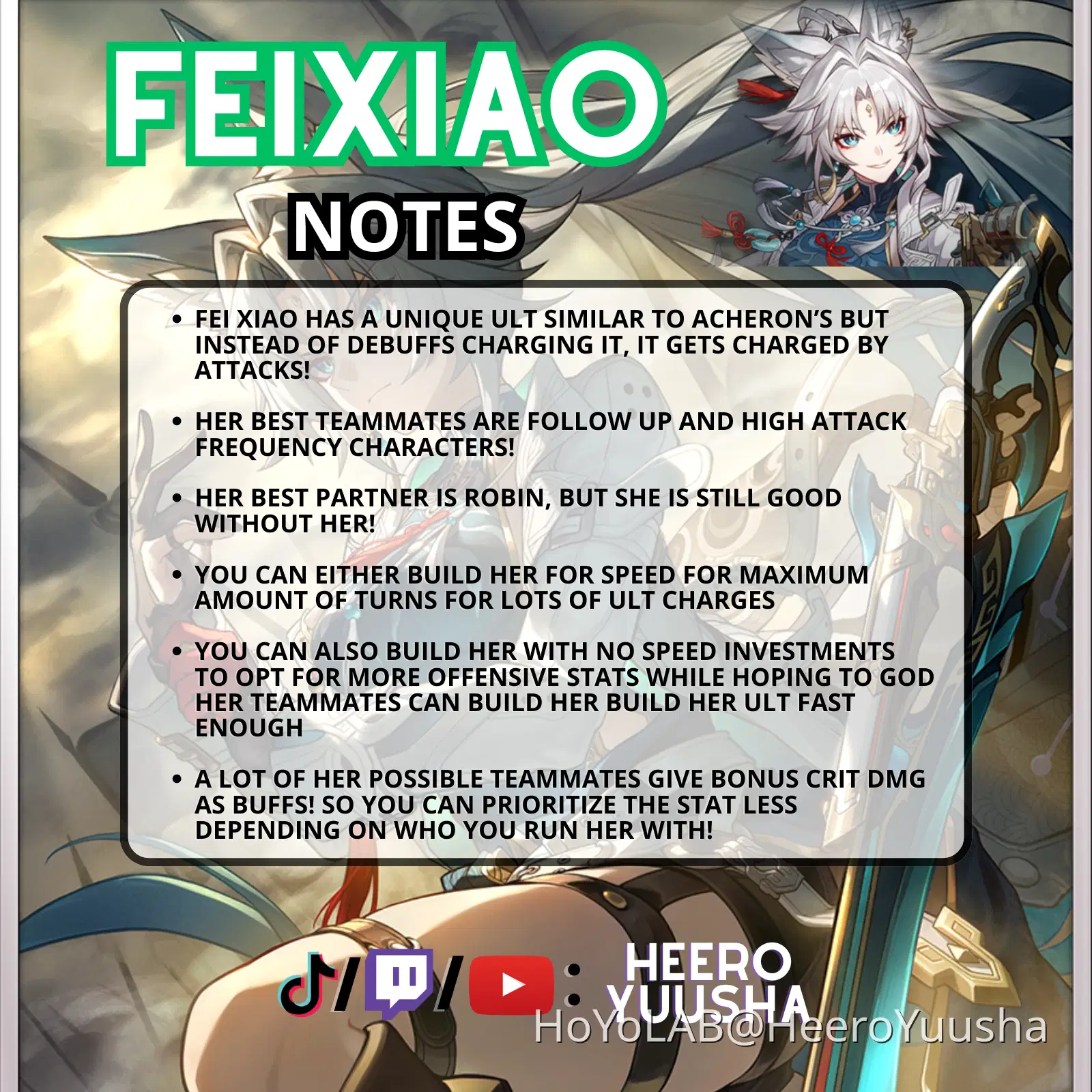 FEIXIAO BUILD GUIDE Honkai: Star Rail | HoYoLAB