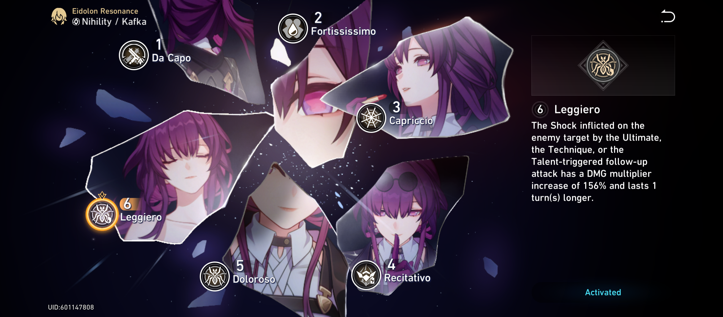 e6 Kafka obtained!! (f2p!!) Honkai: Star Rail | HoYoLAB