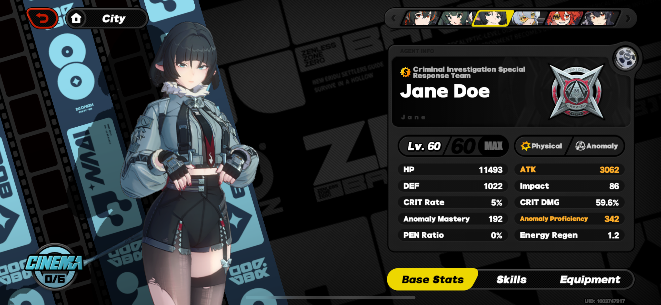 I got Jane over 3000 Attack! (Her W-Engine is only lvl 50) Zenless Zone ...