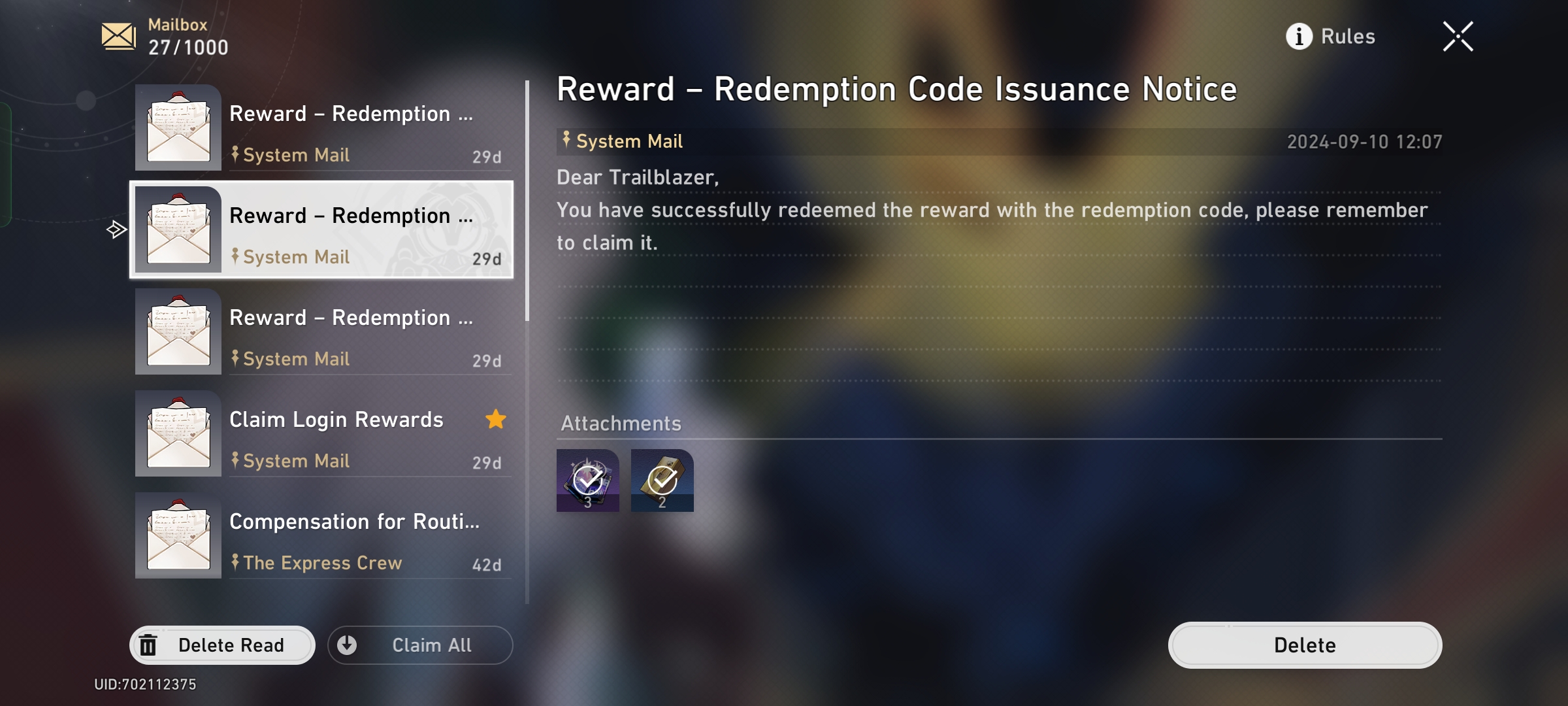 V2.5 (Part 1) — 8 Redemption Codes (updated with a new code on 17 ...