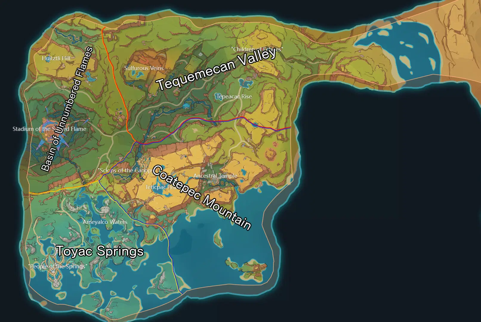 Natlan 5.0 Map Border Genshin Impact | HoYoLAB