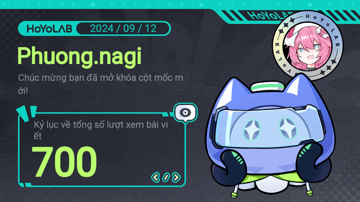 700 Views, yay | HoYoLAB