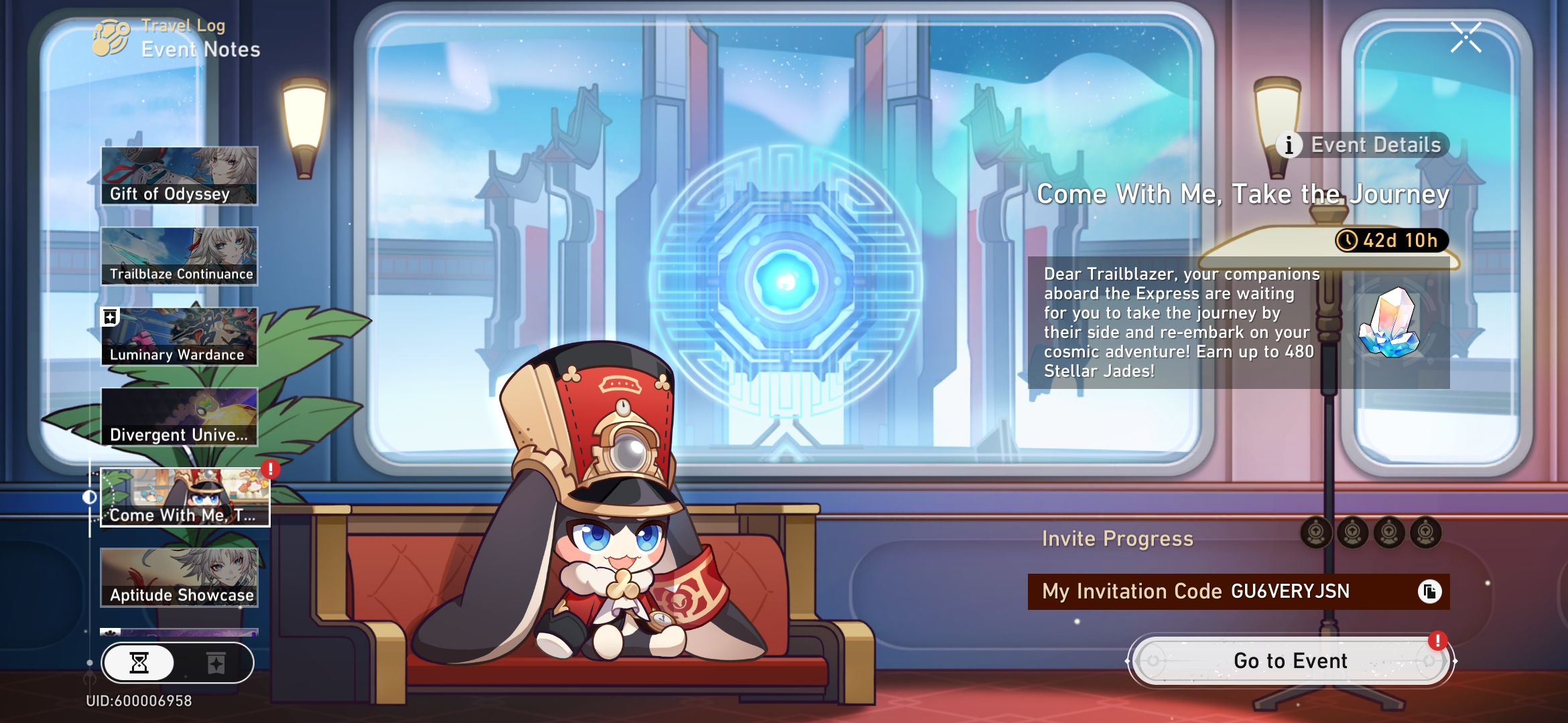 Invite Code | Honkai Star Rail Honkai: Star Rail | HoYoLAB