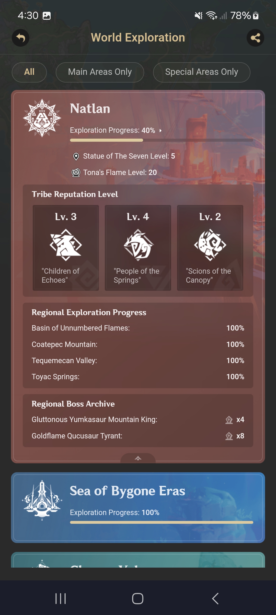 all 100% exploration in natlan Genshin Impact | HoYoLAB