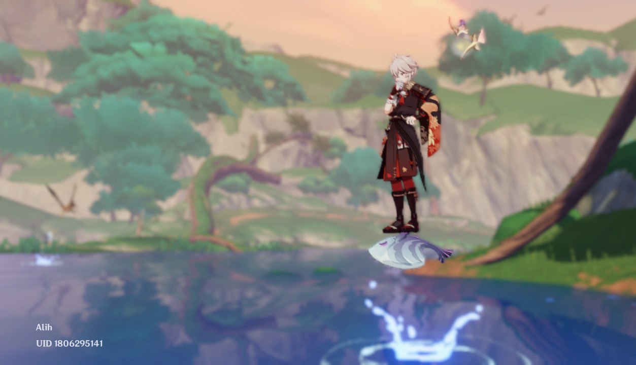 I identify as mualani now. Kazuha + fish board Genshin Impact | HoYoLAB