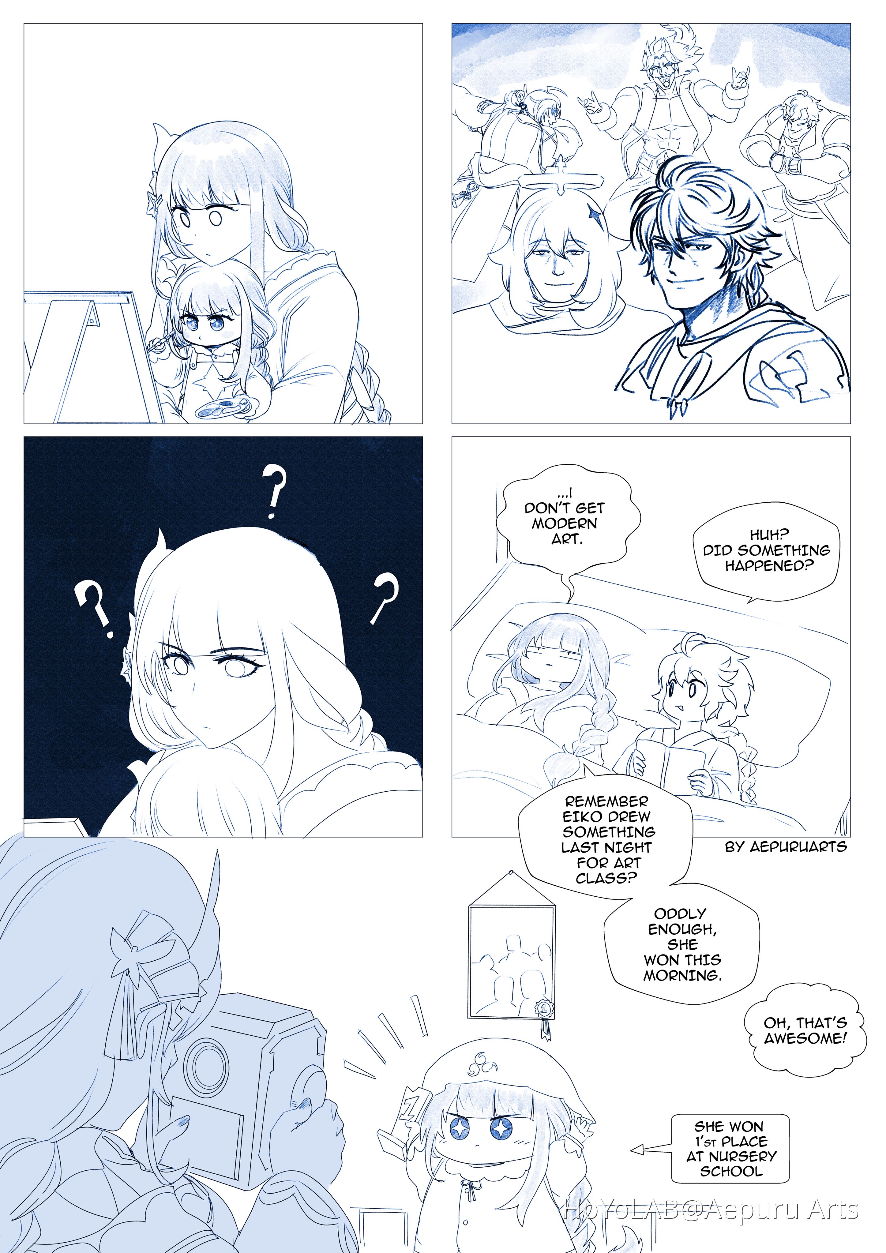 raiden ei and modern art Genshin Impact | HoYoLAB