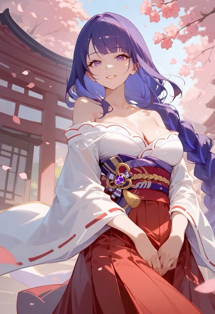 Shogun en mode prêtresse 🦊 Genshin Impact | HoYoLAB