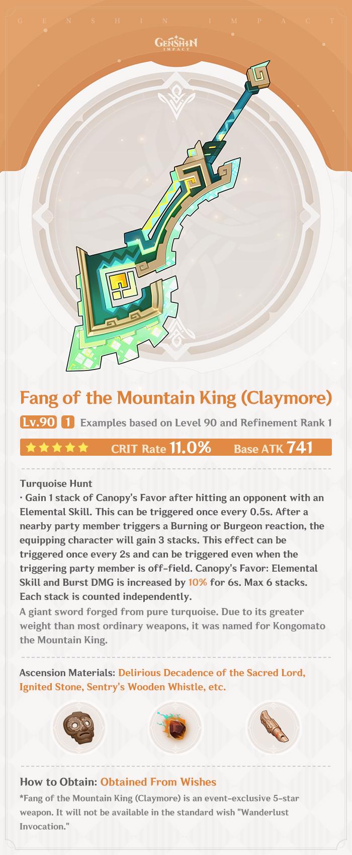 Kinich's signature weapon fully revealed Genshin Impact | HoYoLAB