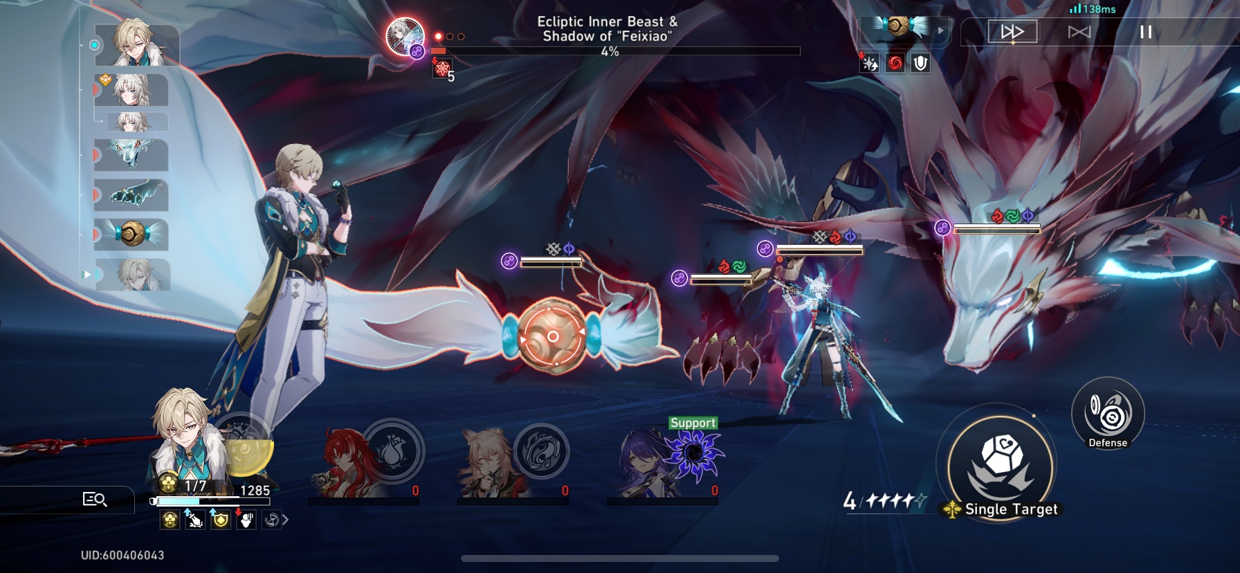 Took him 20 mins but he beat the Boss eventually Honkai: Star Rail ...