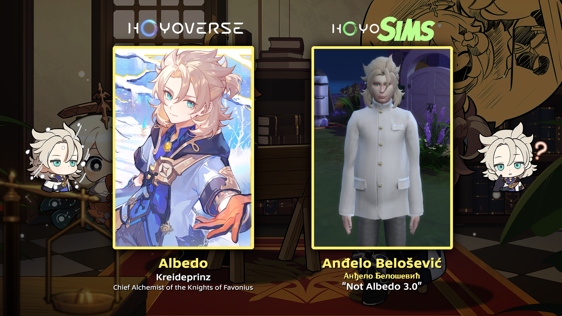 "Not Genshin" Sims: Introducing "Not Albedo 3.0" — Albedo's Birthday ...