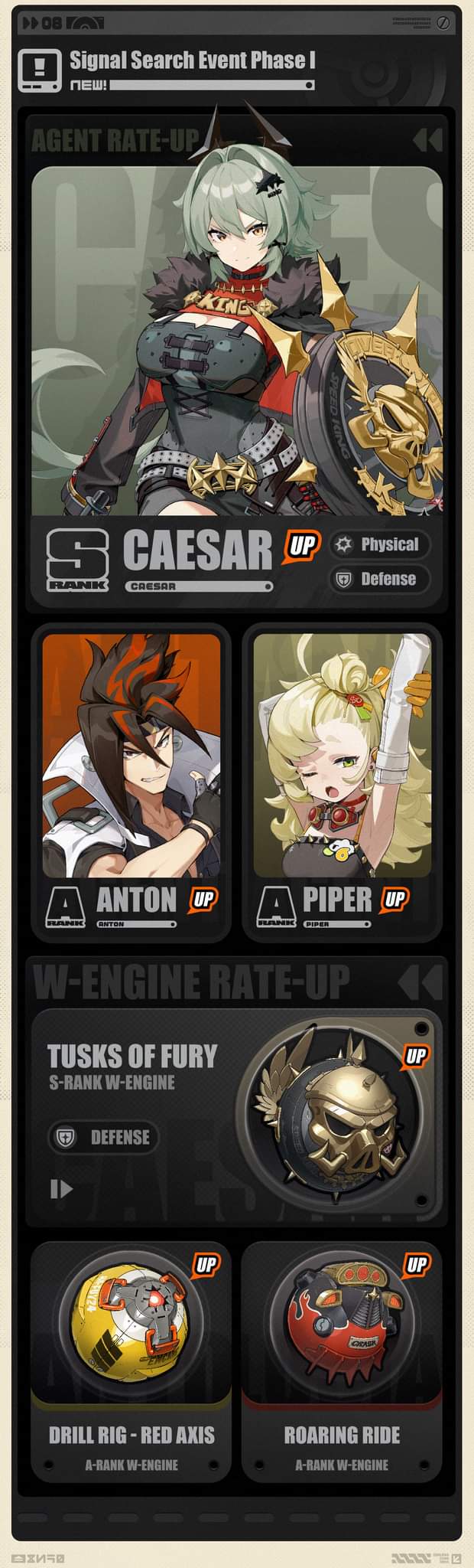 Ceaser and Burnice Banners Zenless Zone Zero | HoYoLAB