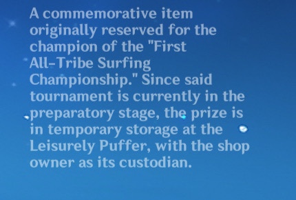 > Info about Mualani's signature weapon > ( Surf's Up ) Genshin Impact ...