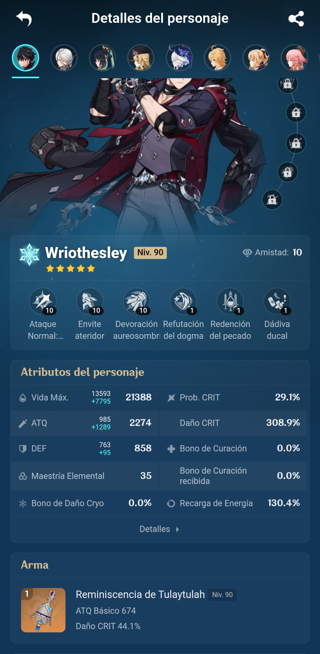 my wriothesley build Genshin Impact | HoYoLAB