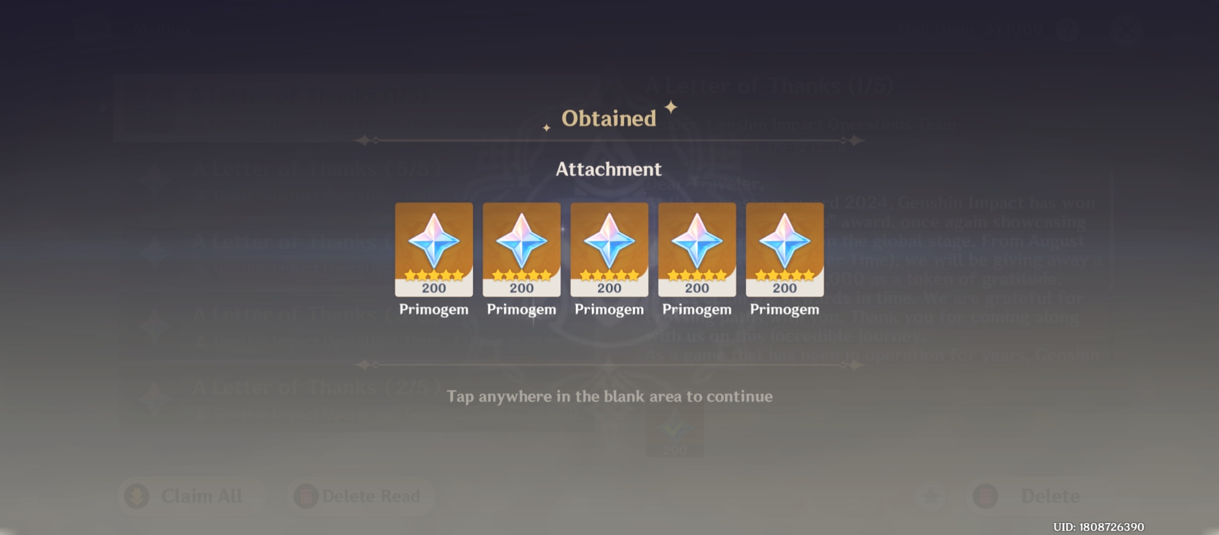 Redeem code 5.0 Genshin Impact | HoYoLAB