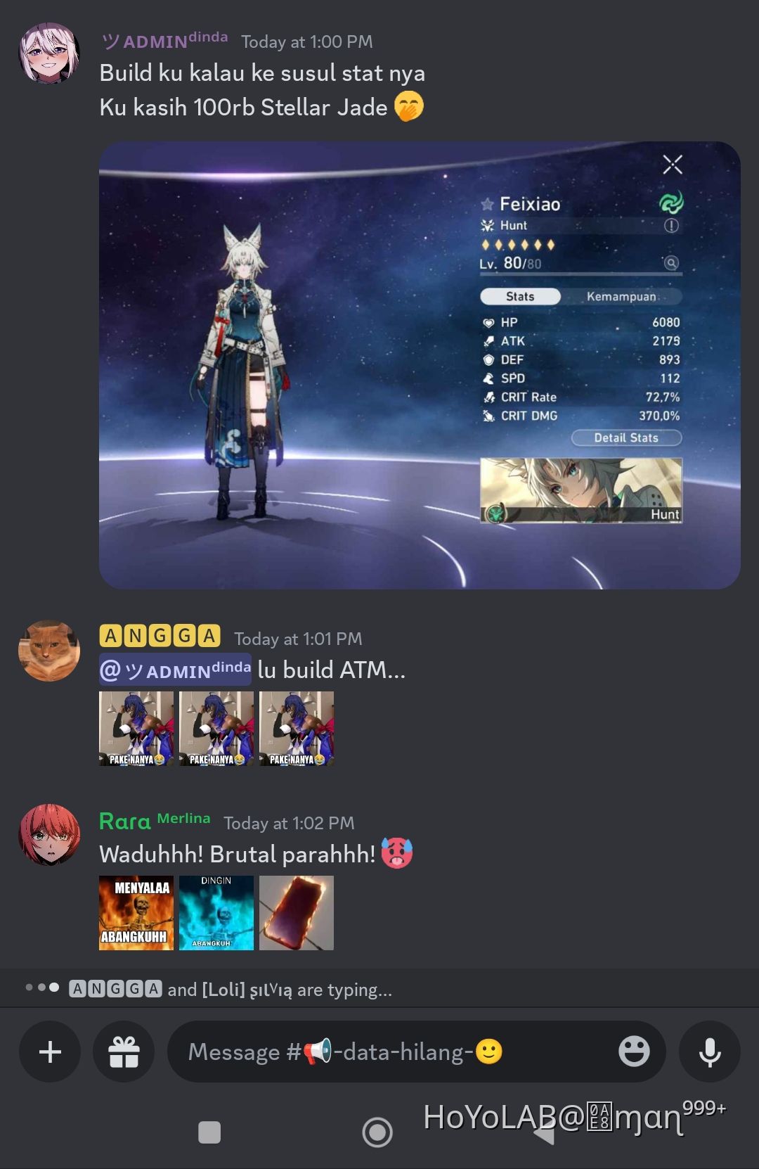 FEI XIAO Ketika Di discord?? Honkai: Star Rail | HoYoLAB