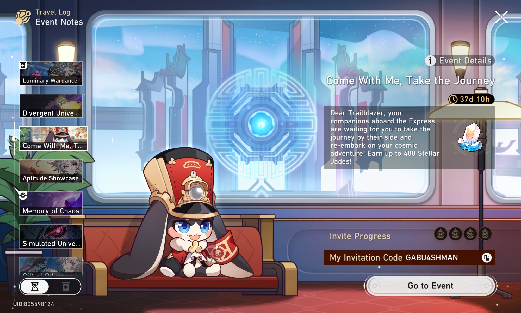 so... who wants some code? GABU4SHMAN Honkai: Star Rail | HoYoLAB