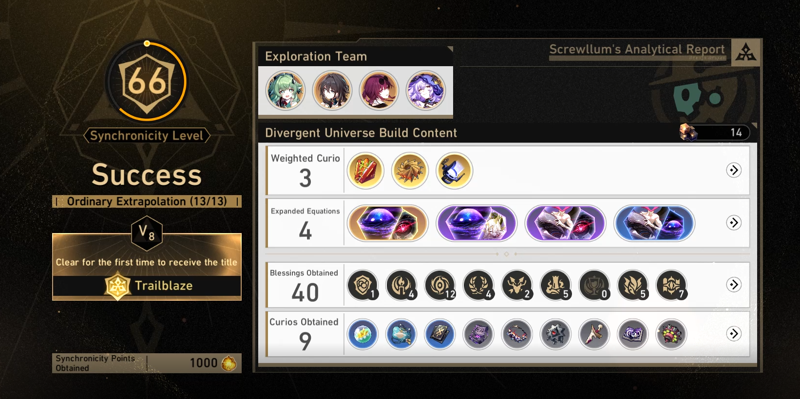 Divergent Universe, Protocol 6 F2P clear (all characters E0S1 - DoT team build) Honkai: Star ...