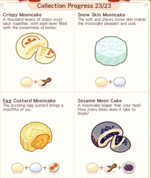 All moon cake recipes for the event!!! Tears of Themis | HoYoLAB