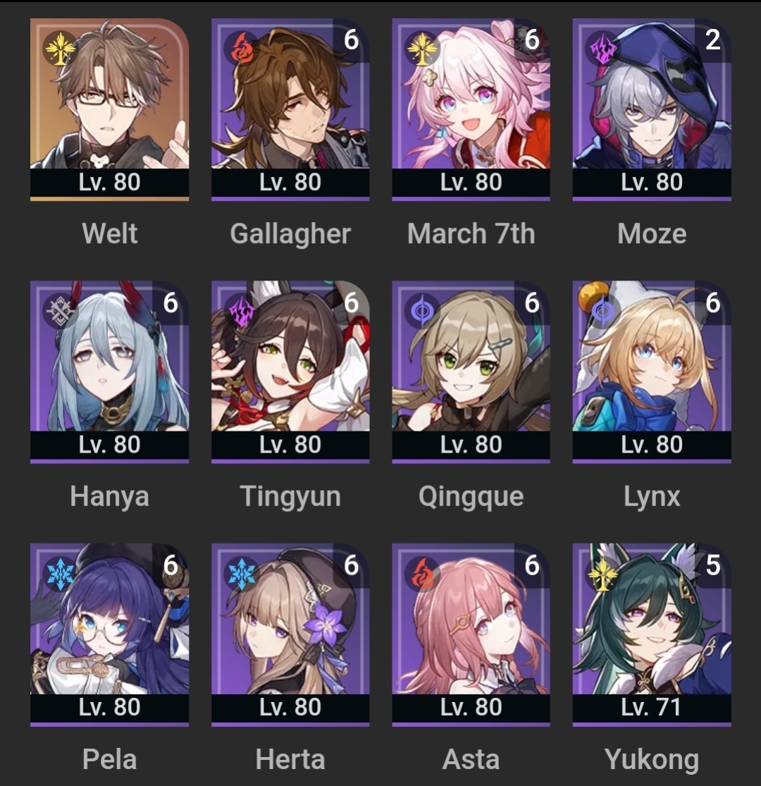 how many 4☆ e6 you have? Honkai: Star Rail | HoYoLAB
