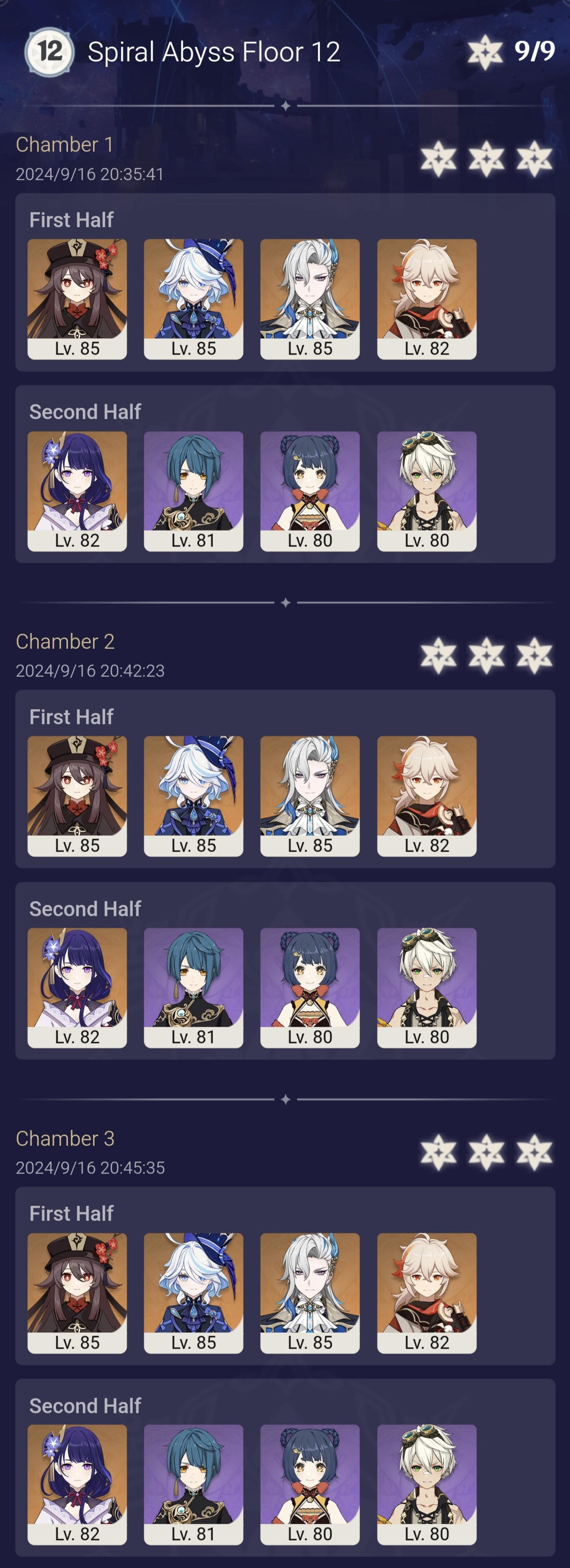 First time 36 star Spiral Abyss Genshin Impact | HoYoLAB