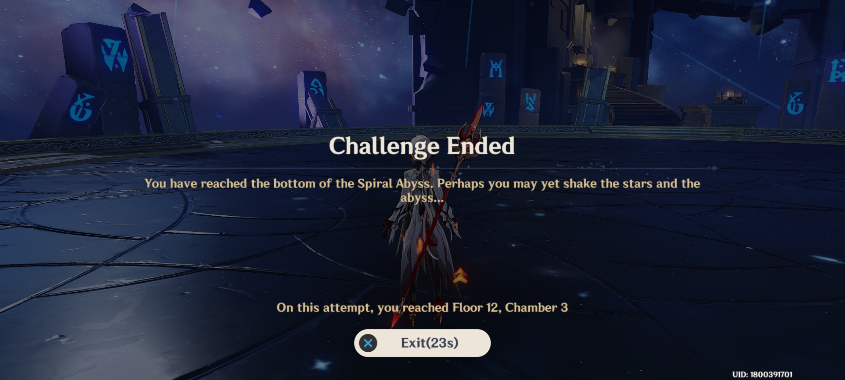 Finally 36 star the abyss My journey has reached the final destination ...